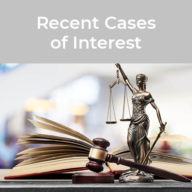 Recent Cases of Interest - WFG National Title