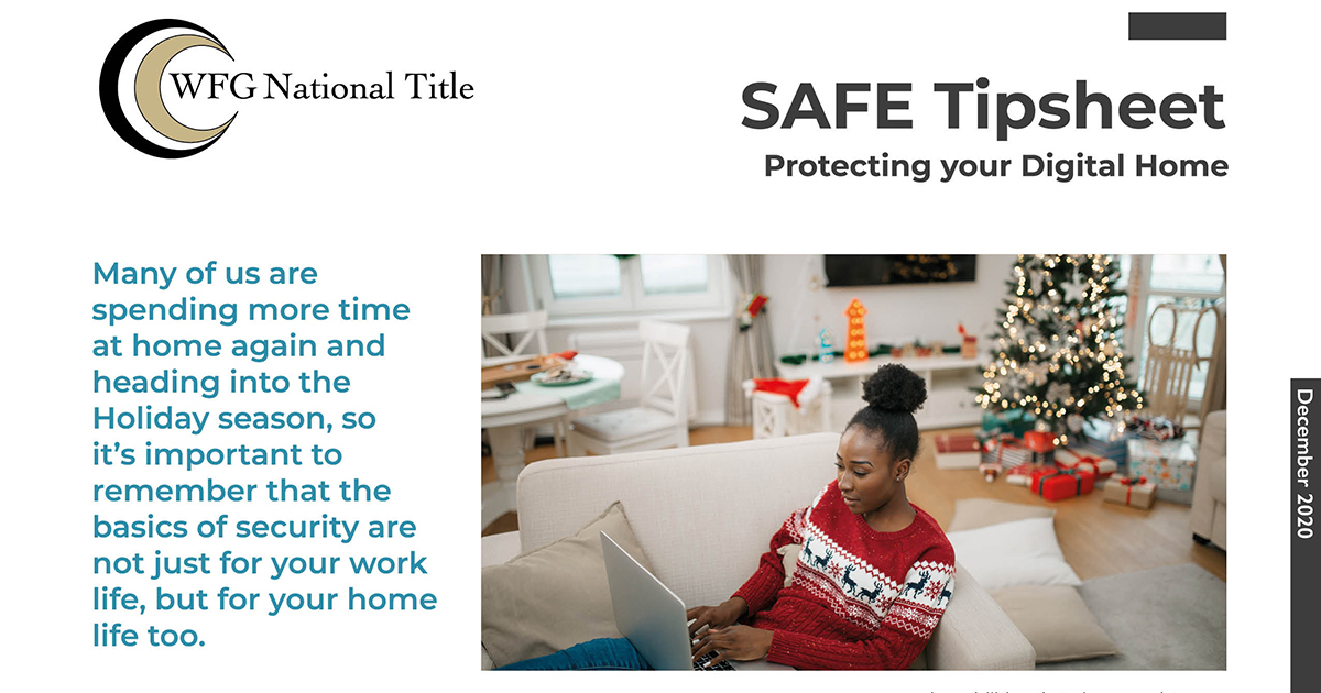 Protecting your digital home - WFG National Title
