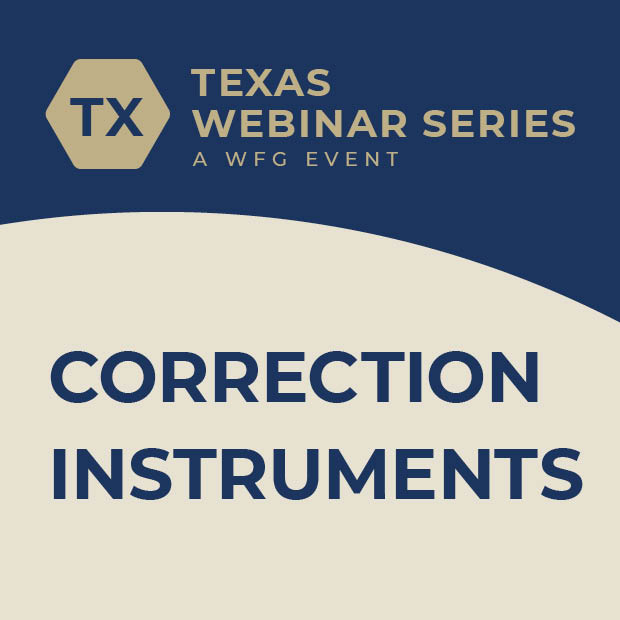 Correction Instruments - WFG National Title