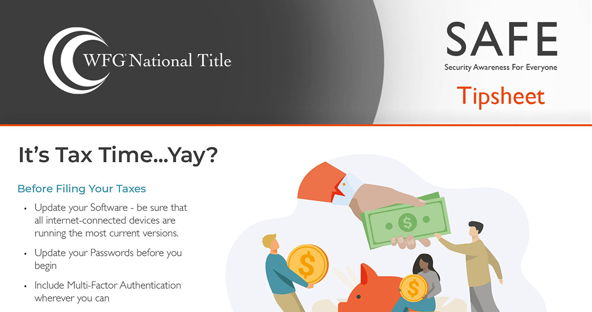 It's Tax Time...Yay? - WFG National Title