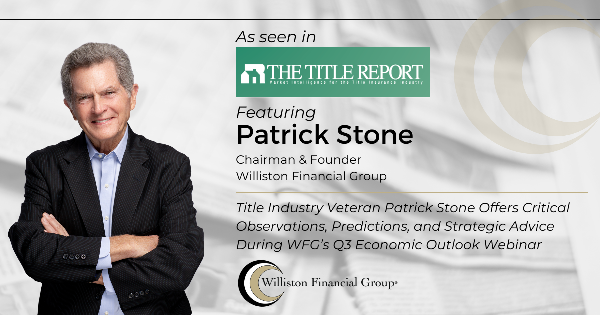 Title Insurance Industry Veteran Patrick Stone Offers Critical ...