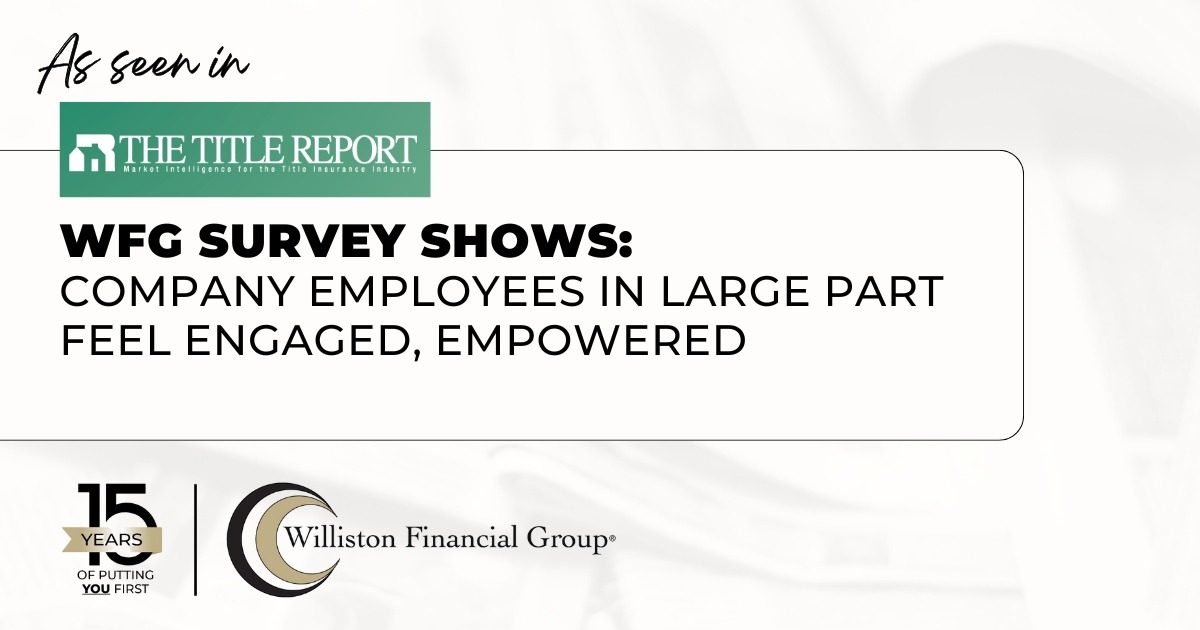 WFG survey shows company employees in large part feel engaged ...